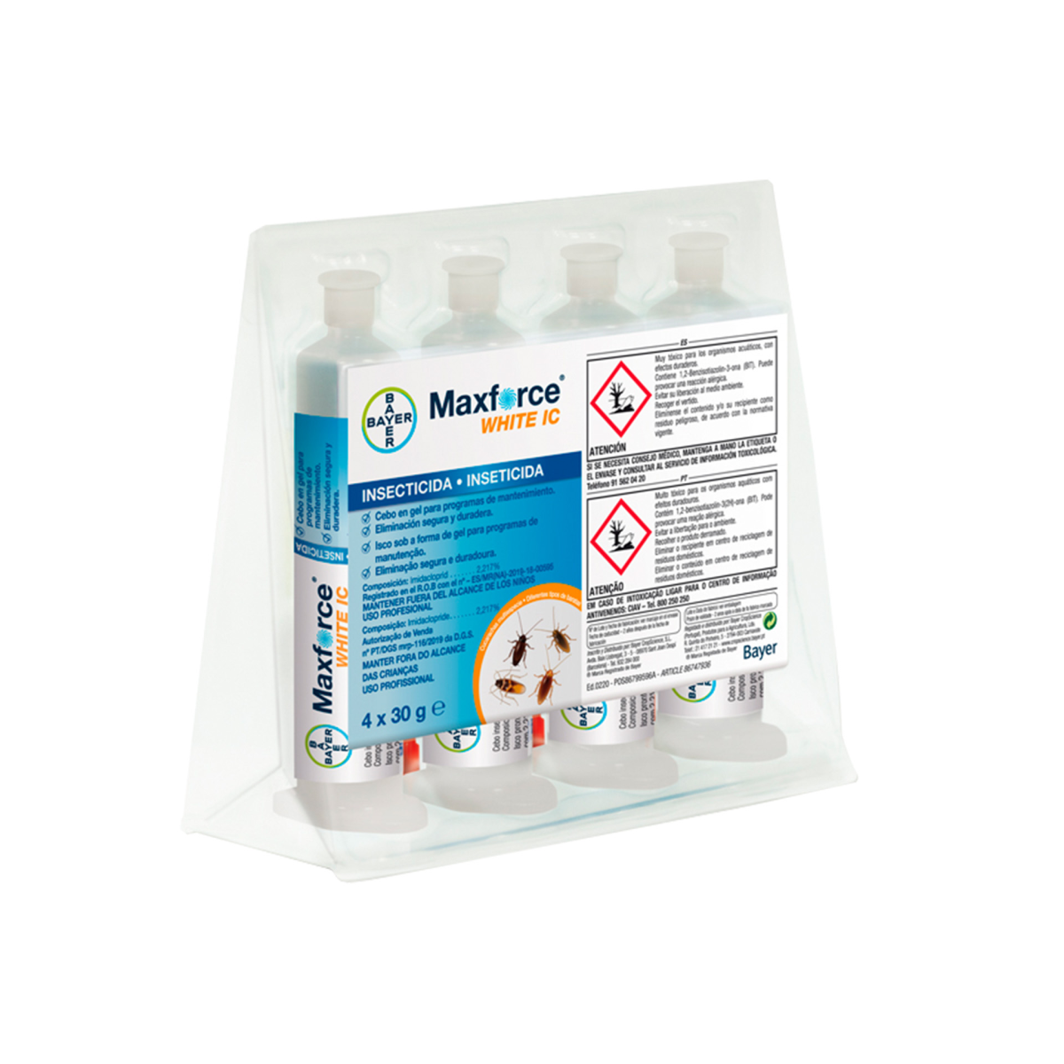 INSETICIDA MAXFORCE WHITE 4X30GR - SF0195887_00000 - Agritorres